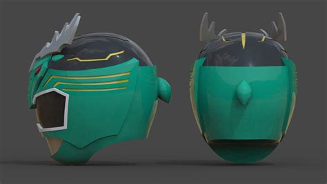 Power Ranger Wild Force Deer Helmet 3d Model 3d Printable Cgtrader