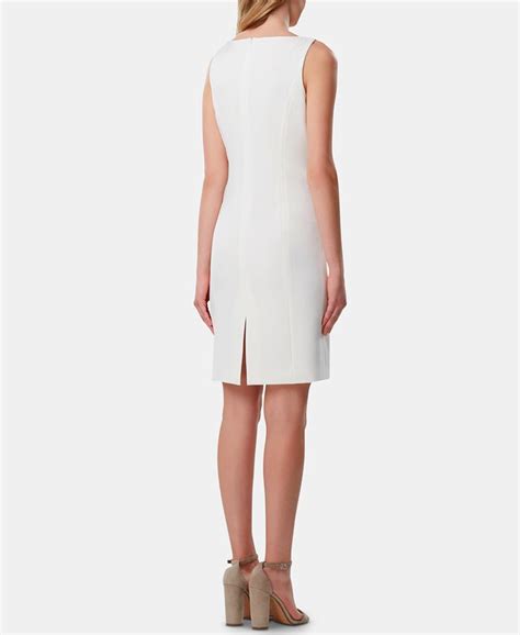 Tahari Asl Scoop Neck Sleeveless Dress Macys