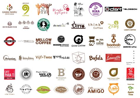 커피로고 대한민국 커피전문점 최신 커피로고 모음 네이버 블로그
