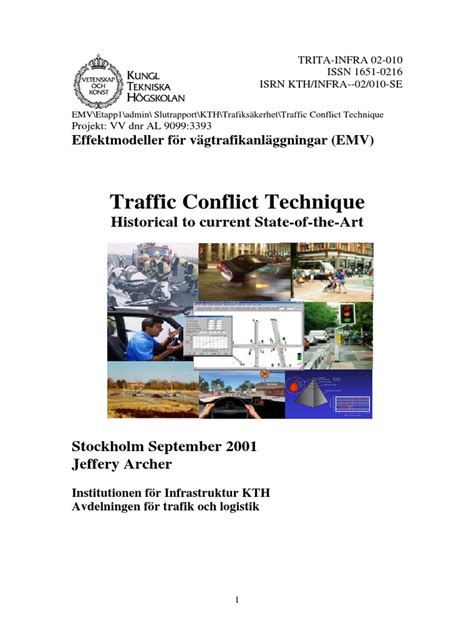 Traffic Conflict Technique Pdf Traffic Collision Validity Statistics