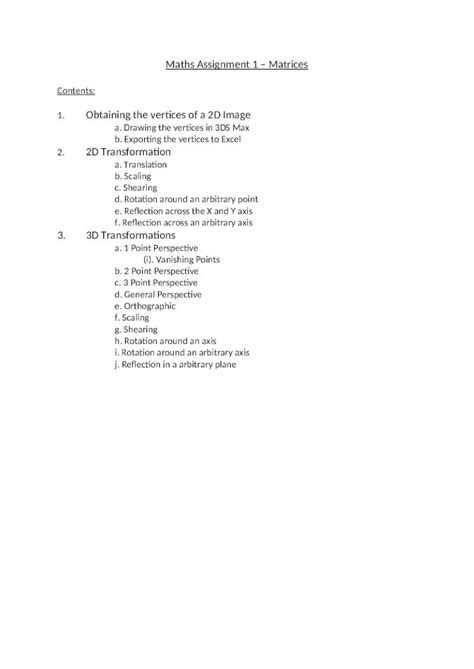 Docx Maths Assignment 1 Report Dokumentips