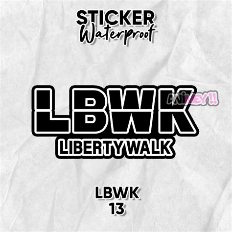 Stiker Lbwk Logo Sticker Liberty Walk Stiker Jdm Lazada Indonesia