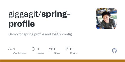 Github Giggagitspring Profile Demo For Spring Profile And Log4j2 Config