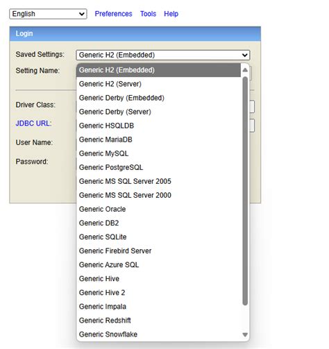 Springboot集成h2 Console管理界面h2 Console Csdn博客