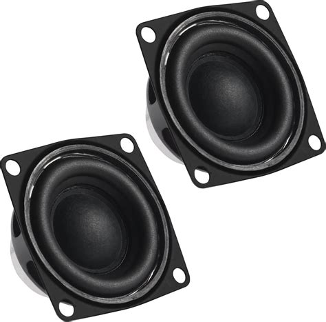 Dweii 2pcs 2 2inch 4ohm 10w Full Range Audio Speaker