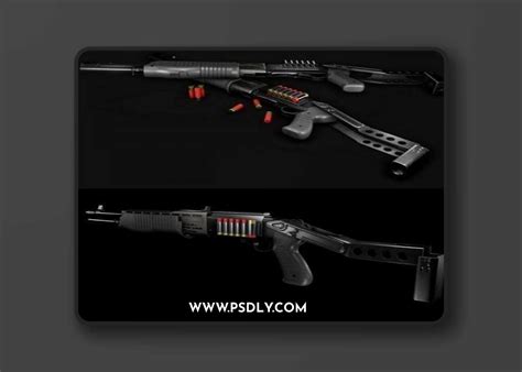 Spas 12 Shotgun 3d Model