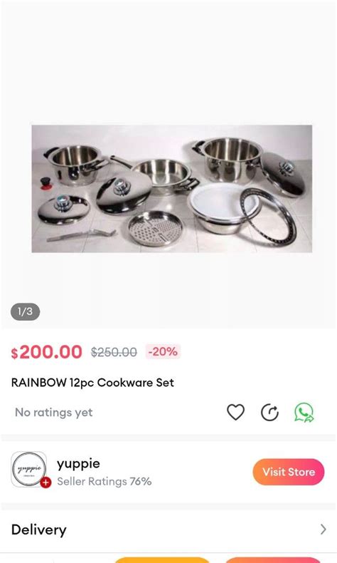 Rainbow Cookware Set Tv And Home Appliances Kitchen Appliances Other