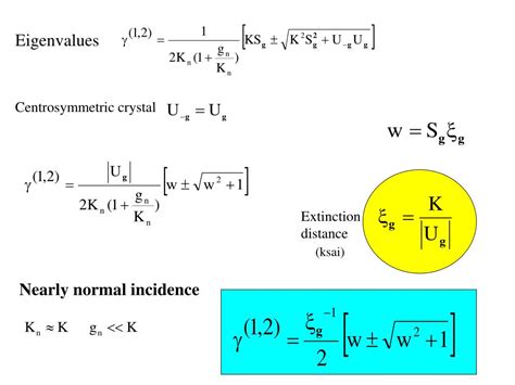 Ppt Two Beam Dynamical Electron Diffraction Powerpoint Presentation
