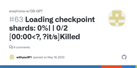 Loading Checkpoint Shards 0 0 2 00 00