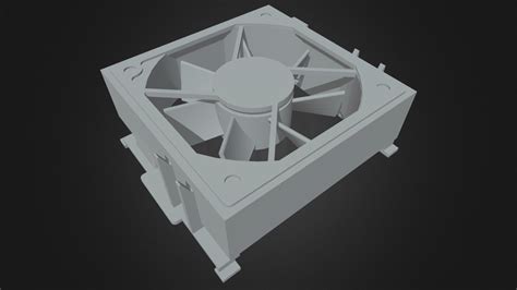 95x95 Mm Cpu Cooling Fan Buy Royalty Free 3d Model By Mr Anycad