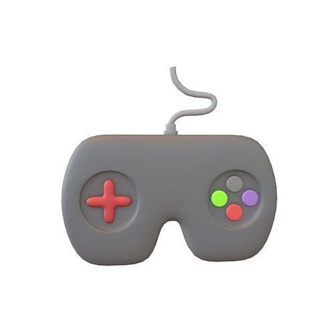3d Model Game Controller Icon V1 002 Vr Ar Low Poly Cgtrader