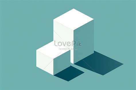 기하학적 큐브 배경 일러스트 무료 다운로드 Lovepik