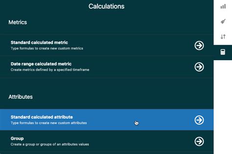 Creating Standard Calculated Metrics And Attributes Hands On Tutorial
