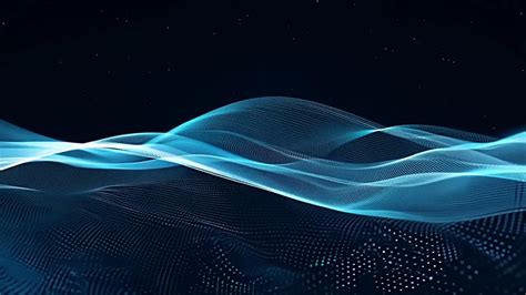 Futuristic Digital Waveform Background For High Tech Title Animation
