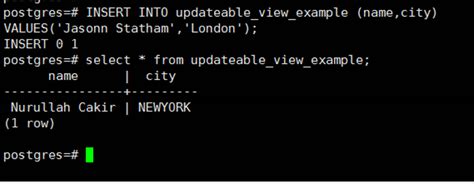 How To Create An Updatable View In Postgresql Database Tutorials