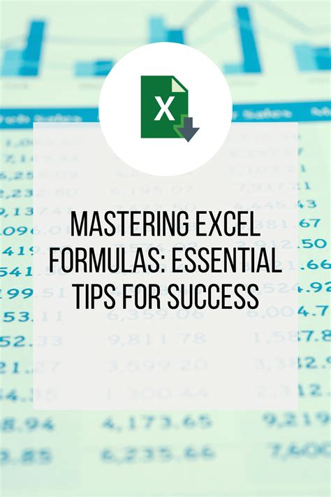 Mastering Excel Formulas Essential Tips For Success Artofit