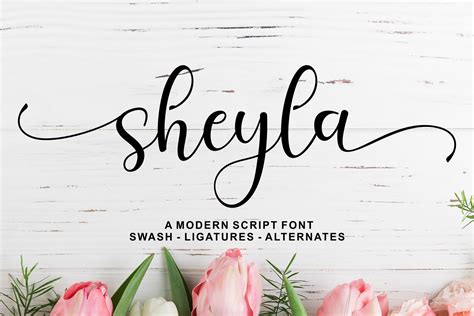 Sheyla Script Font By Syakaltype · Creative Fabrica