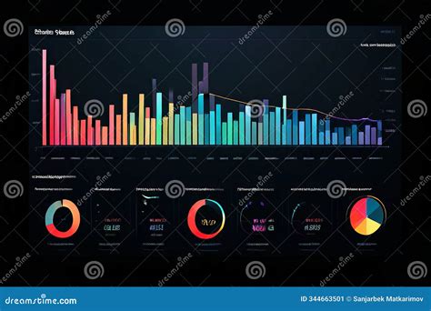 Interactive Data Visualization With User Controls Illustration O Stock