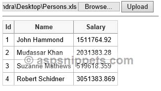 Import Excel Sheet XLS Data Into ASPNet GridView Using VBNet