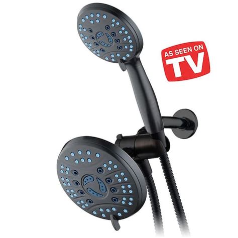 Aquacare 50 Spray Wall Mount Shower Head Combo 25 Gpm In Oil Rubbed