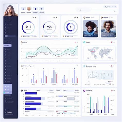 A Crm Dashboard Displaying Customer Profiles And Engagement Metrics Premium Ai Generated Image