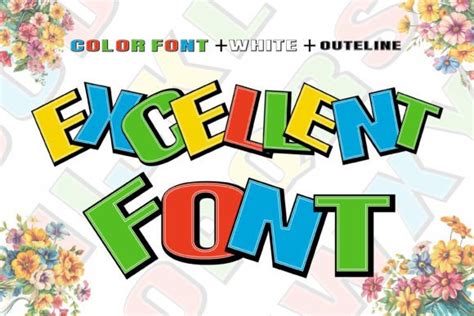 Colorful Fonts [2024] Best Two Color And Multi Color Fonts Creative Fabrica