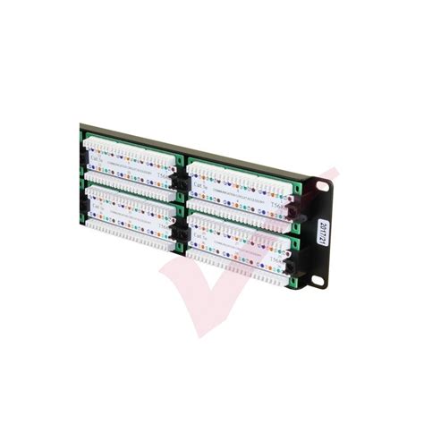 Excel Port Cat E Patch Panel Black Patchsave Solutions