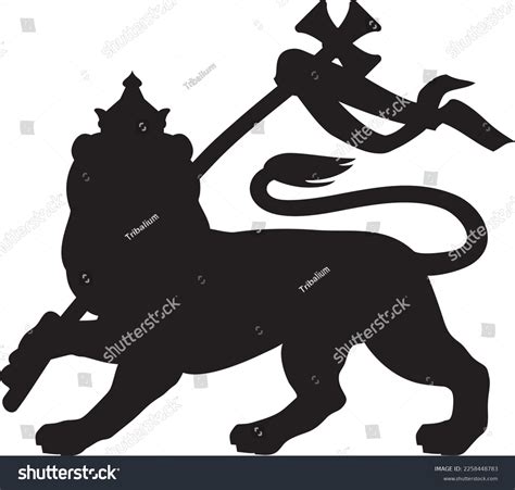 Lion Of Judah Black And White Tattoo The Lion`s Head And The Symbol Of