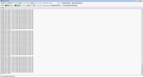 Strategy Evolver Metrics Are Blank Wealthlab