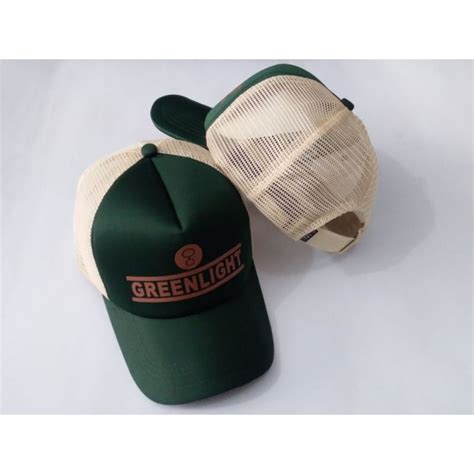 Greenlight Trucker Hat Screen Printing Shopee Malaysia
