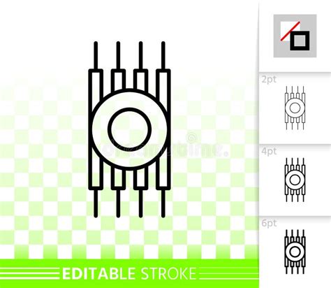 Microchip Black Icon Microprocessor Cpu Vector Set Stock Vector Illustration Of Glyph