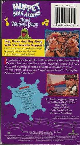 Muppet Sing Alongs Muppet Treasure Island Vhs 1996 786936679434 Ebay