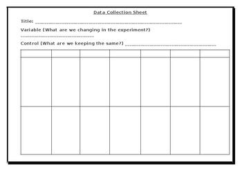 SCIENCE EXPERIMENT TEMPLATE By Mr Bens Stuff TPT