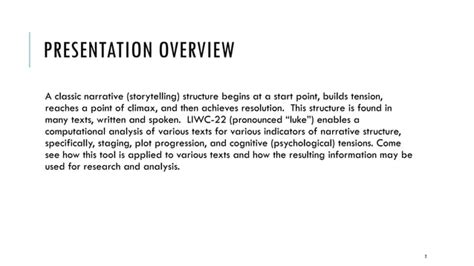 Mapping Narrative Structures W Computational Text Analysis Liwc 22 Pdf