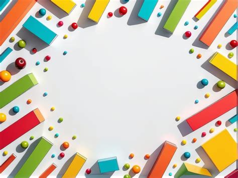 Premium Vector Colorful Circle Frame 3d Rendering Colorful Circle