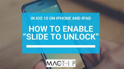 How To Enable The Slide To Unlock On IPad IPhone Using IOS MacTip