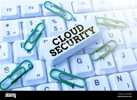 Writing Displaying Text Cloud Security Business Approach Protect The Stored Information Safe