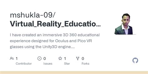 GitHub Mshukla Virtual Reality Educational Content I Have Created An Immersive D