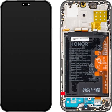Lcd Display Module For Honor X8b With Battery Midnight Black