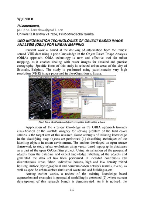 Pdf Geo Information Technologies Of Object Based Image Analysis Obia
