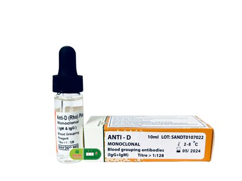 Bộ Định Nhóm Máu Anti D Spectrum Ai Cập Thiết Bị Y Tế Bảo Hưng