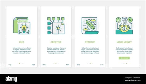 Finance Successful Idea To Make Money Vector Illustration Ux Ui Onboarding Mobile App Page