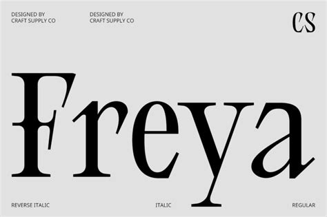 Cs Freya Font Free Font