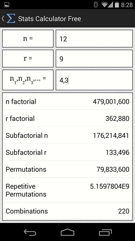 Stats Calculator Free App On Amazon Appstore