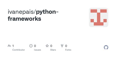 GitHub Ivanepais Python Frameworks