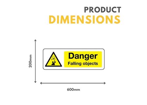Danger Falling Objects Sign Hazard Signs Safe Industrial