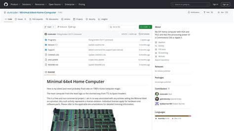 Retro Computing Meets Modern Tech The Minimal 64x4 Home Computer Sparks Display Technology