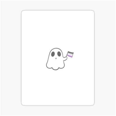 Asexual Ghost Sticker By Adriartistic Redbubble