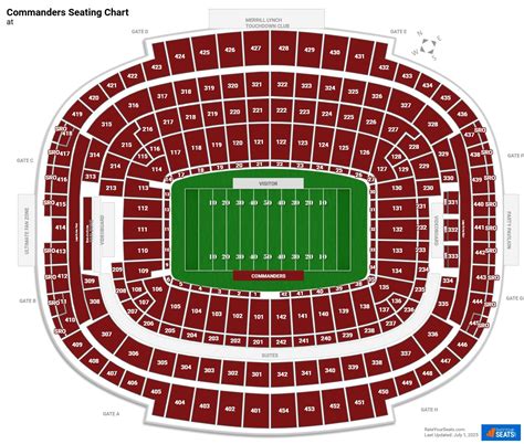 Fedexfield Seating Chart