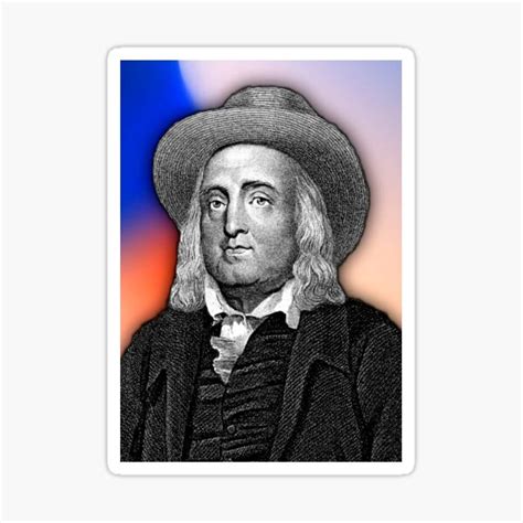 Jeremy Bentham Artwork Jeremy Bentham Portrait Jeremy Bentham Wall Art Sticker For Sale